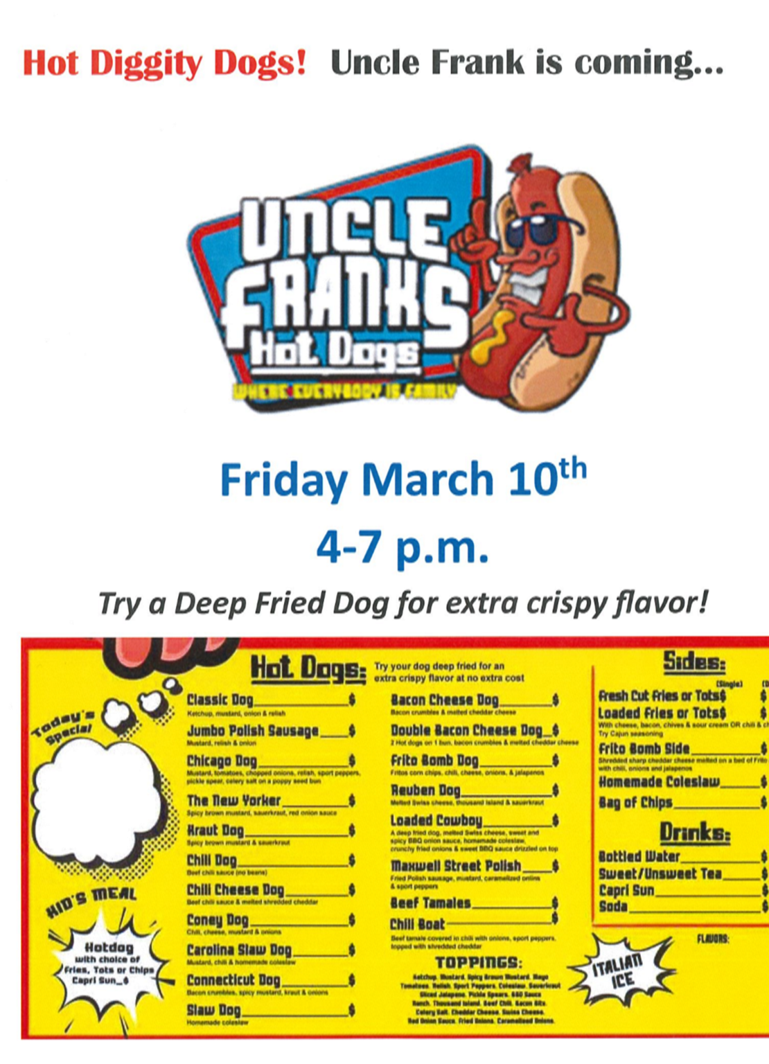 Uncle Frank’s Hot Dog Truck The Preserve