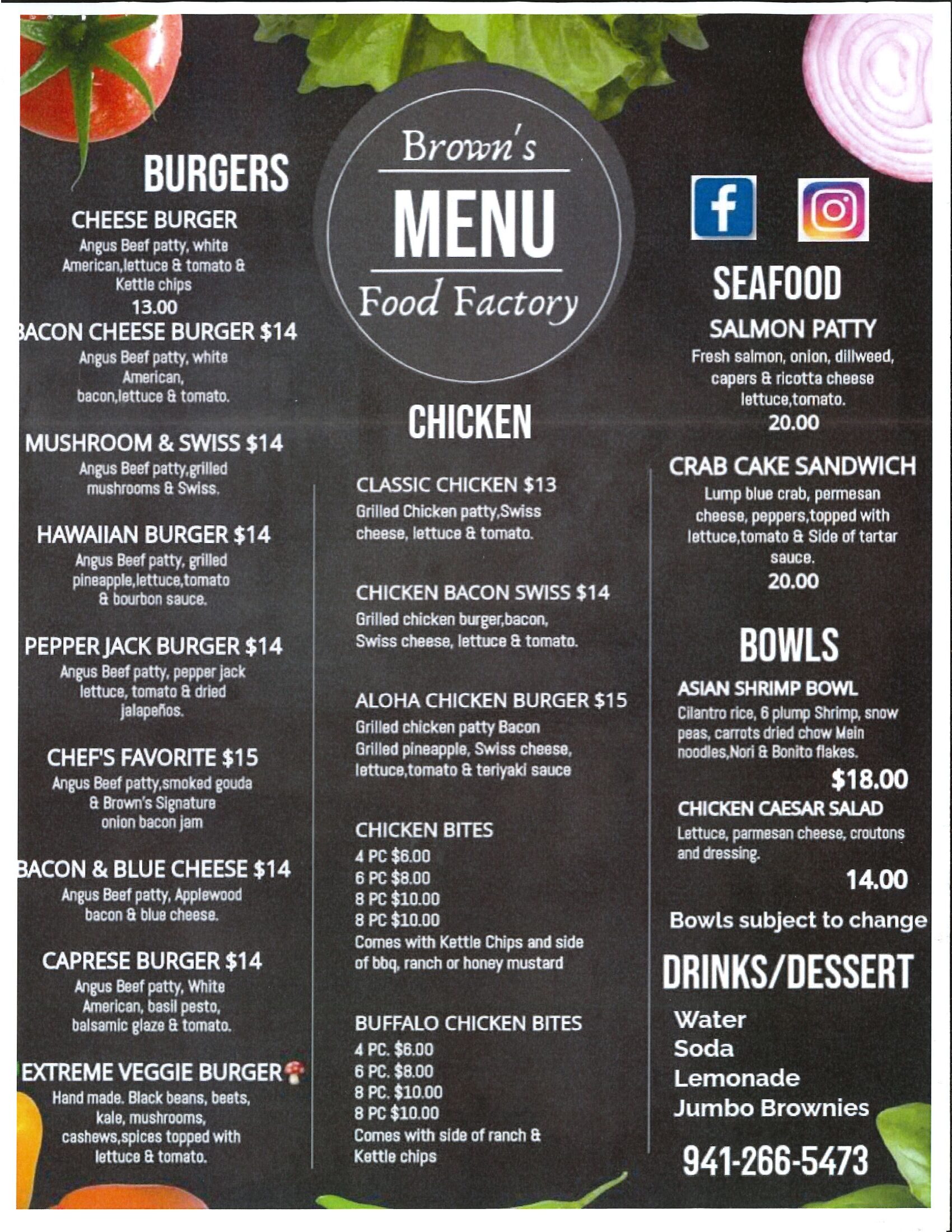 Brown’s Food Factory Food Truck The Preserve